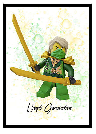 Kids wall art- Lego Ninjago- Lloyd – Simple Wall Art