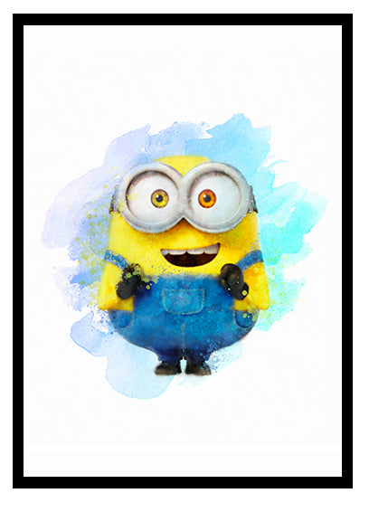 How To Draw A Minion Step By Step For Kids Kids Wall Art Minions